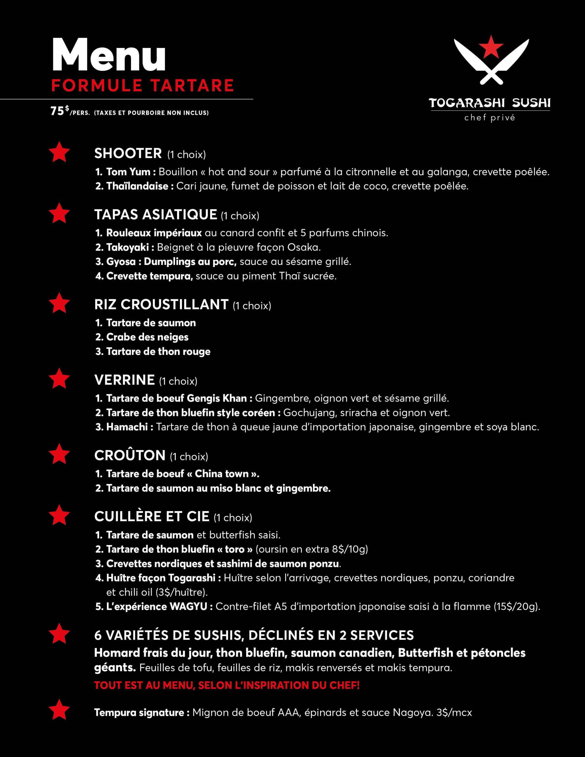 Chef Sushi à domicile